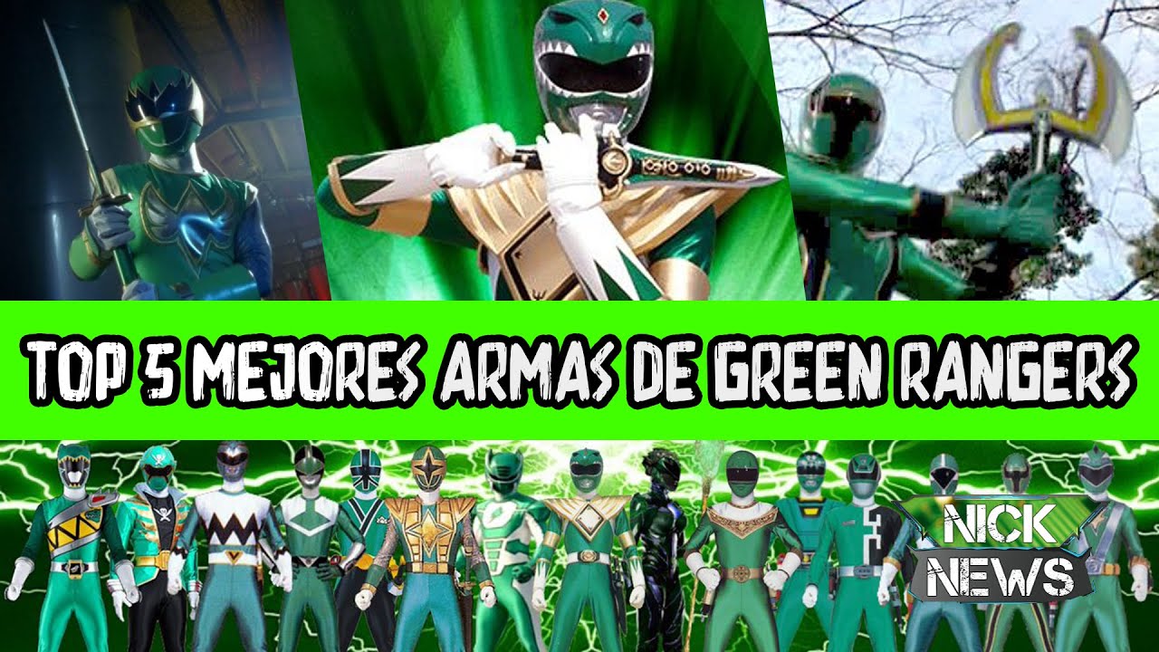 5 MEJORES ARMAS DE POWER RANGERS VERDES - YouTube