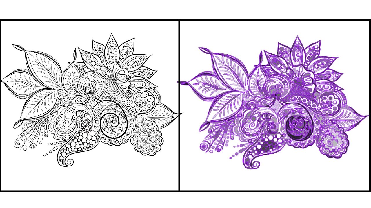 Mandala Catalog #16 How to Draw Coloring Page - YouTube