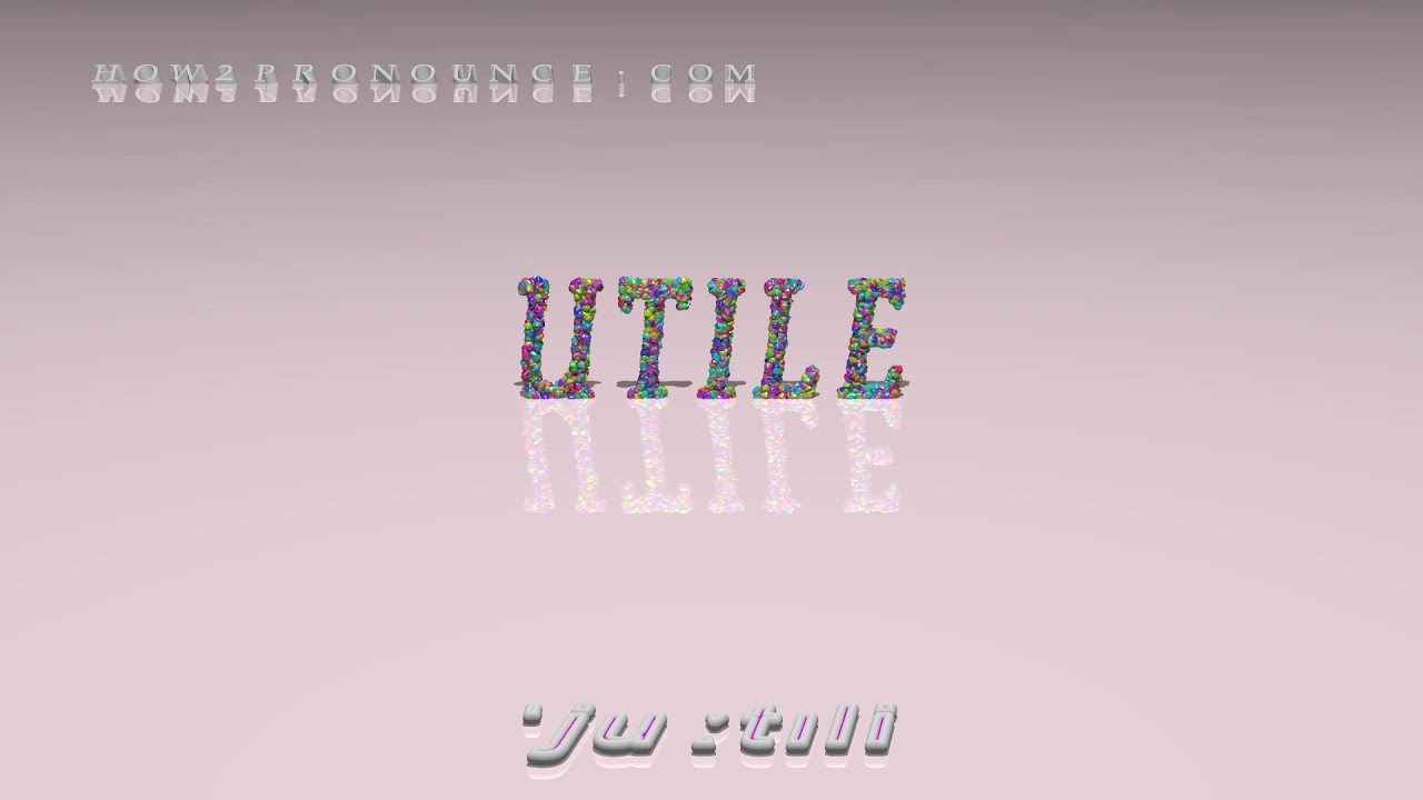 utile - pronunciation + Examples in sentences and phrases - YouTube