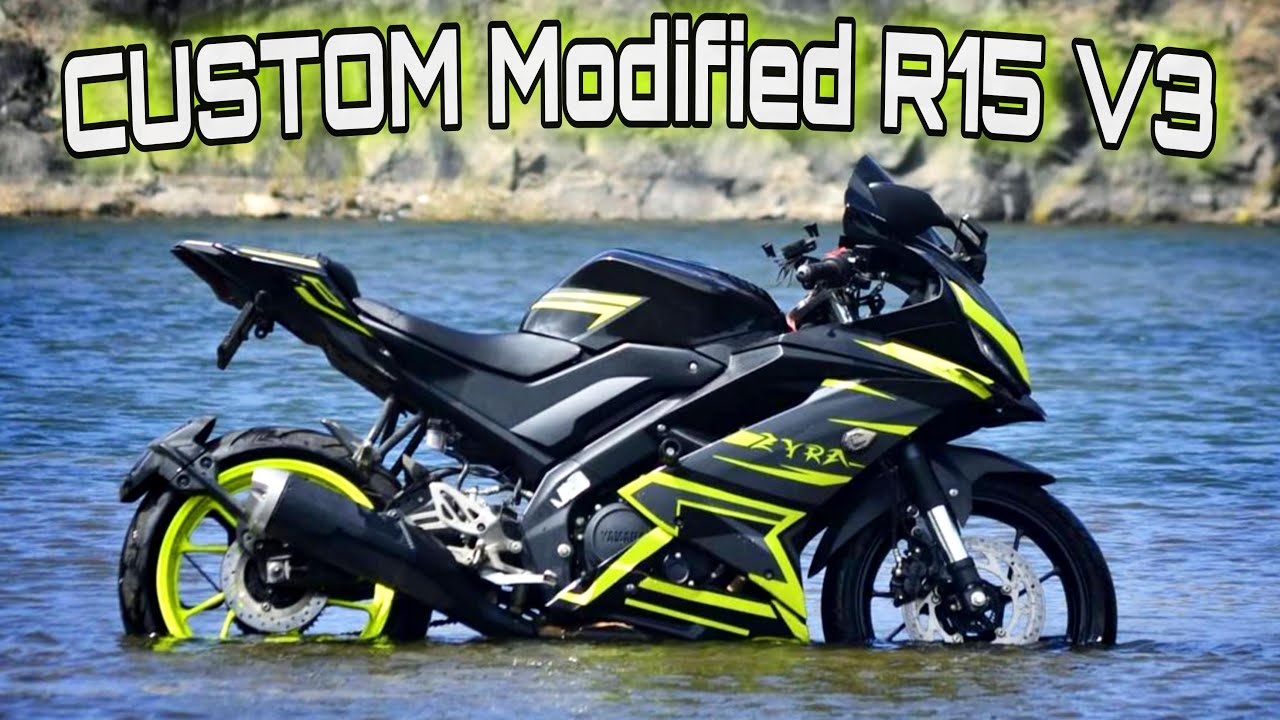️ Custom Modified R15 V3 | Matt Black Wrap | Green Stickers - YouTube