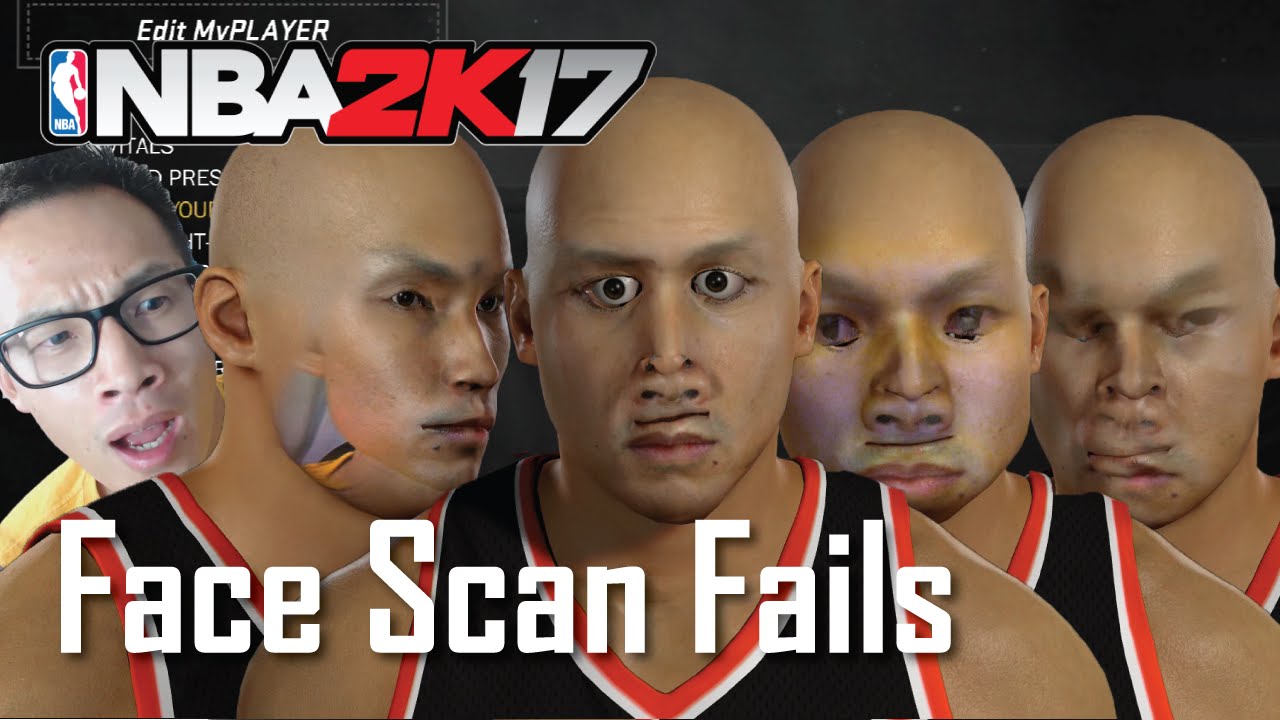 NBA 2K17: Face Scan Fails - YouTube