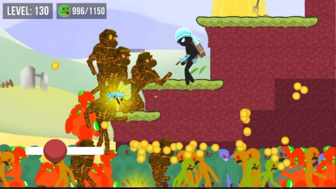 Earthquake Chapter 3 Fields Level 129-130 Stickman Zombie Shooter ...