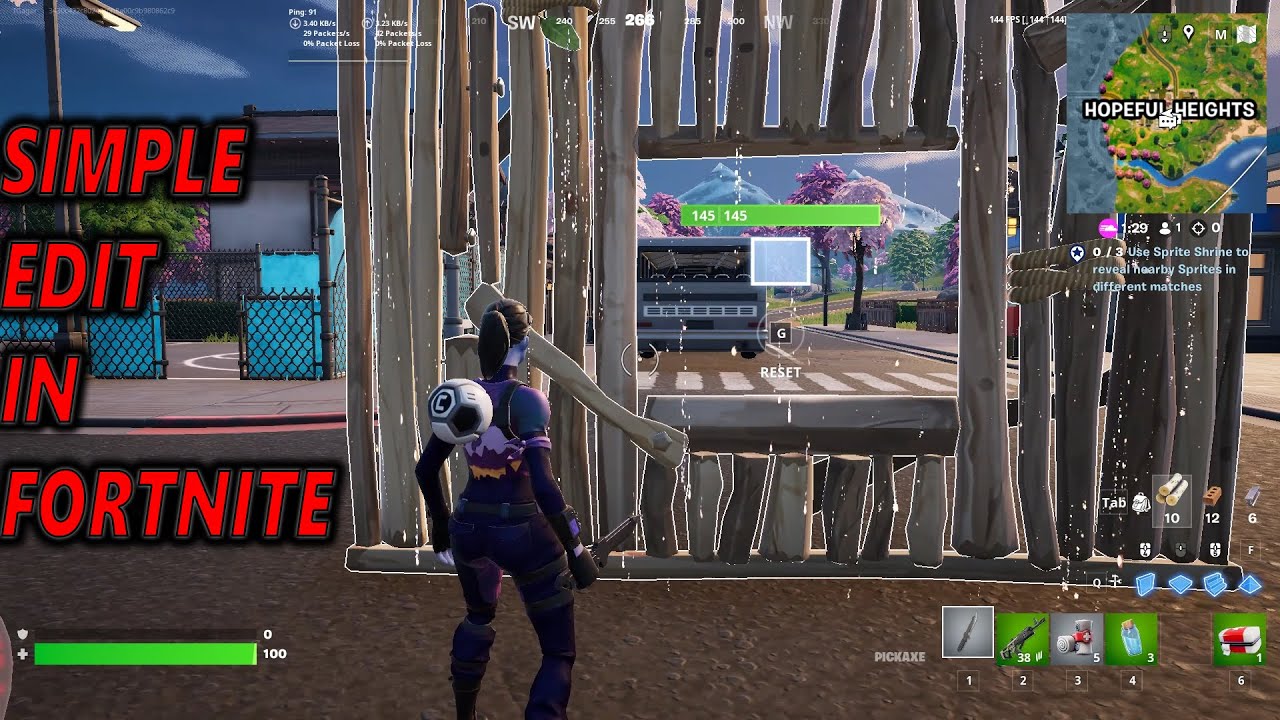 How to Simple Edit in Fortnite - YouTube