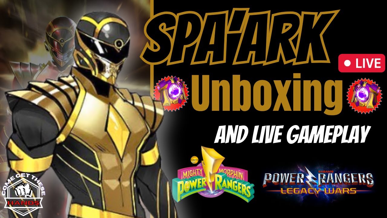 Spa'ark Unboxing and Gameplay | Power Rangers Legacy Wars ⚡️ | 🔴 LIVE 🔴 ...