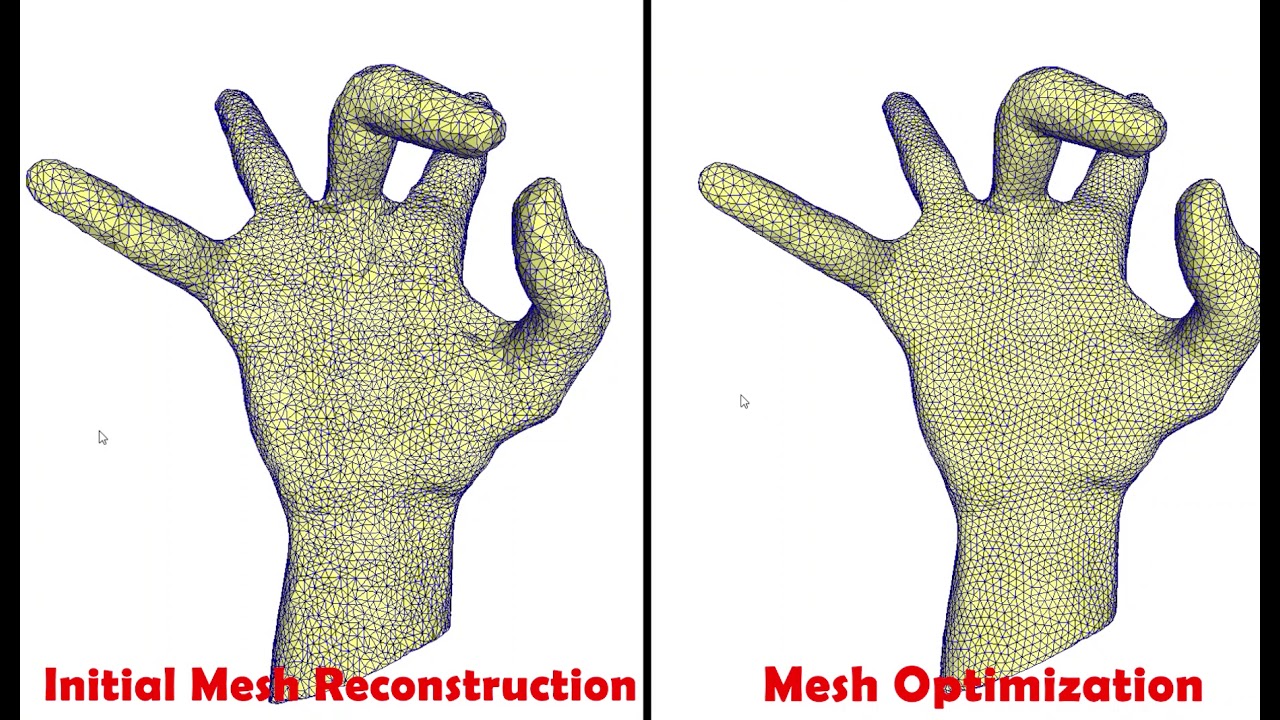 Mesh Reconstruction Result Demo - YouTube