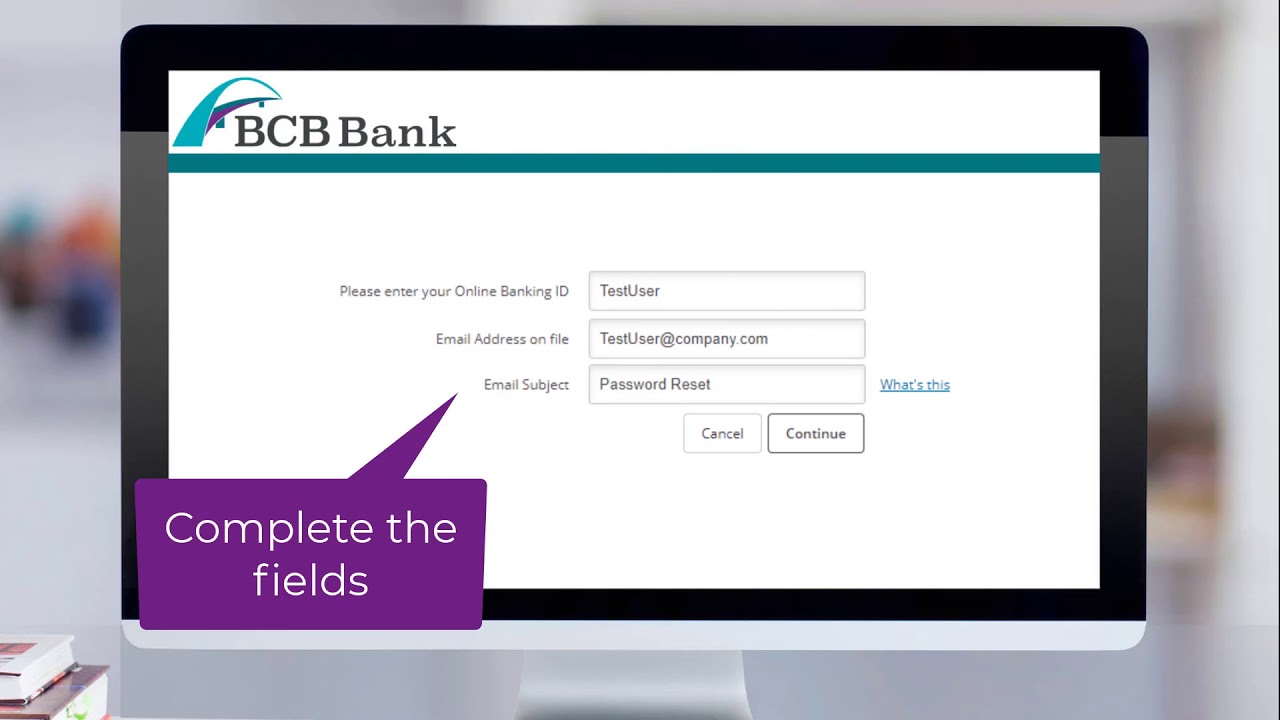 How to Reset Your Password in Online Banking - YouTube