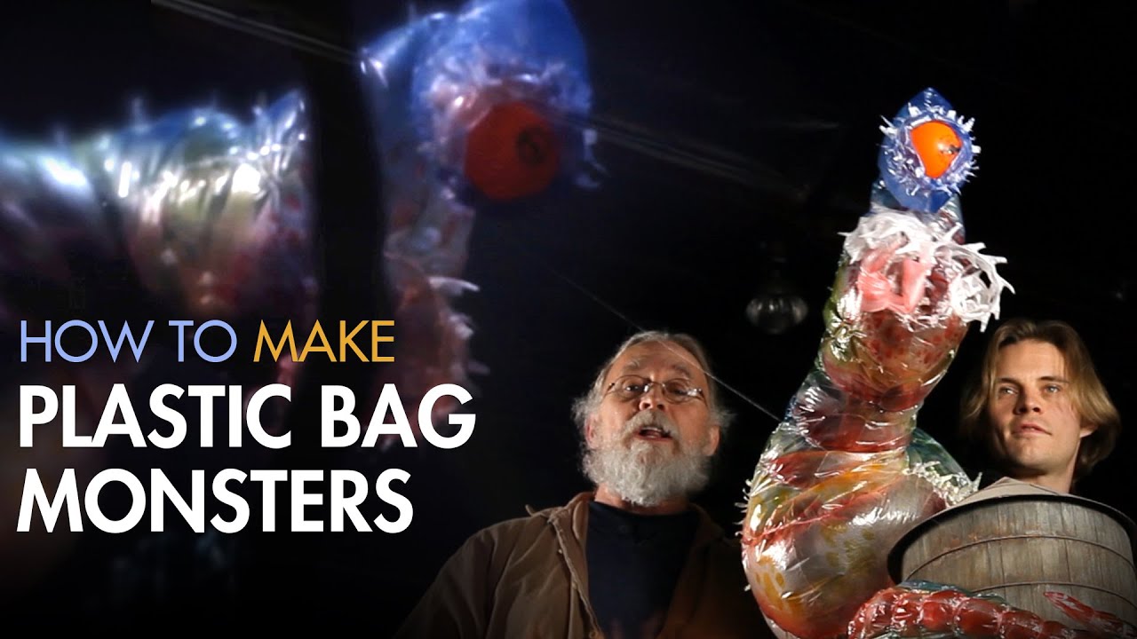 How to Make a Hand Puppet - Plastic Bag Monster - PREVIEW - YouTube