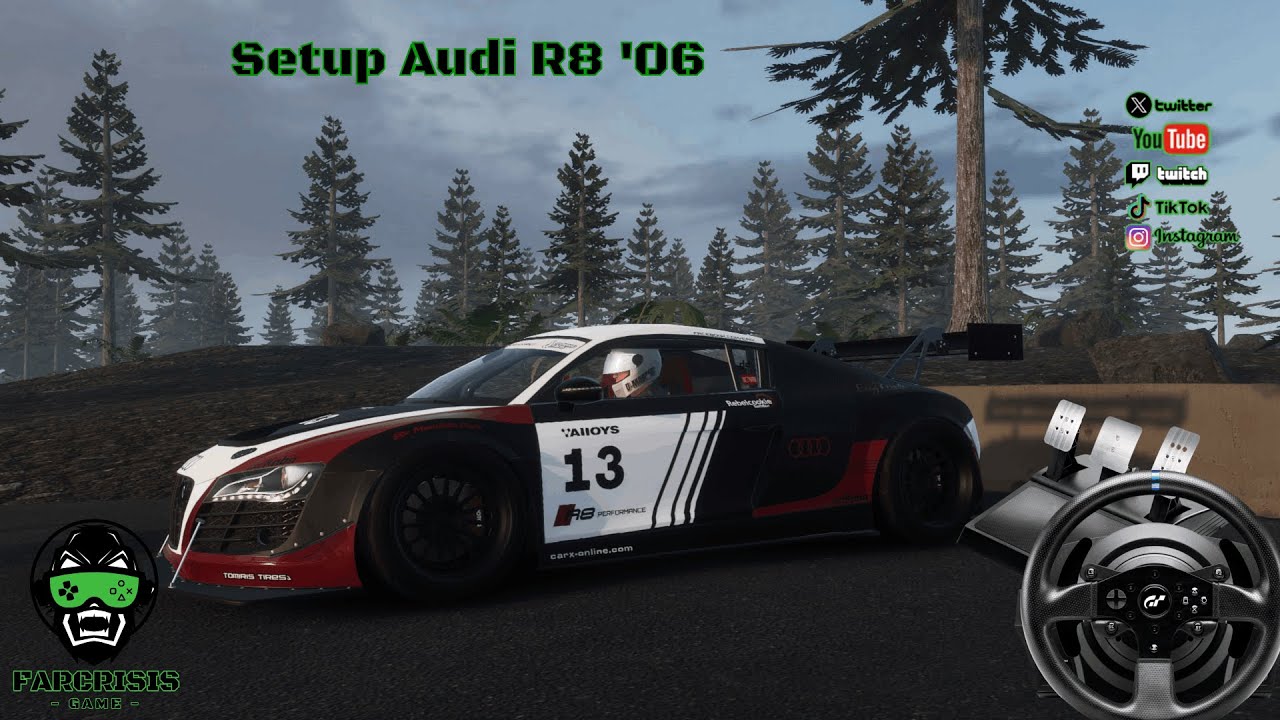 Setup Audi R8 '06 / CarX Drift Racing Online ( Steering Wheel ) - YouTube