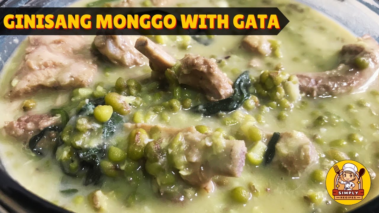 GINISANG MONGGO WITH GATA I GINATAANG MONGGO RECIPE - YouTube