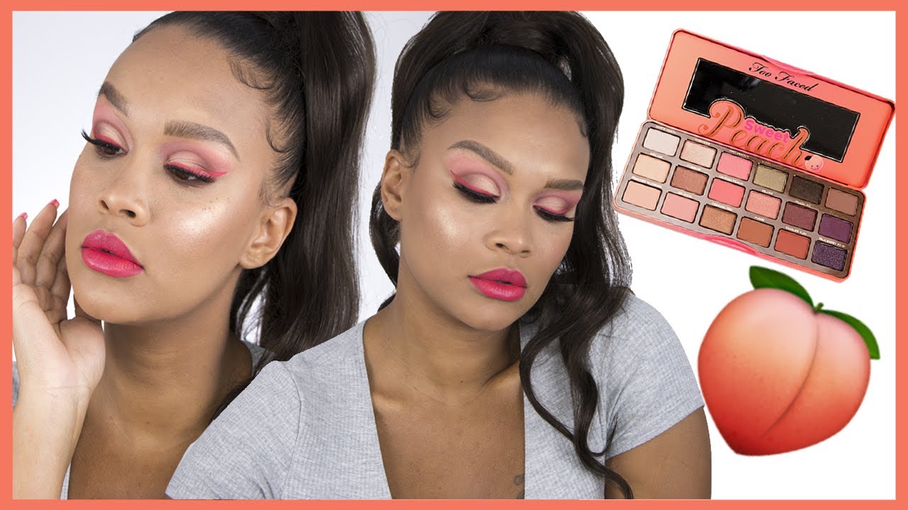 PEACH EYE LOOK 🍑 | SUMMER MAKEUP TUTORIAL ft. Too Faced Sweet Peach ...