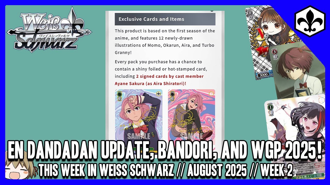 DanDaDan EN Update, Bang Dream, and more! [This Week in Weiss Schwarz ...