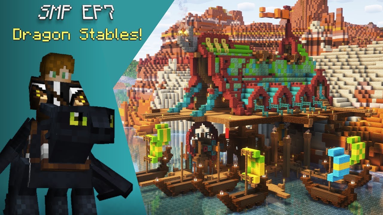 How To Train Your Dragon, Dragon Stables Build | BraaiPie SMP EP7 - YouTube