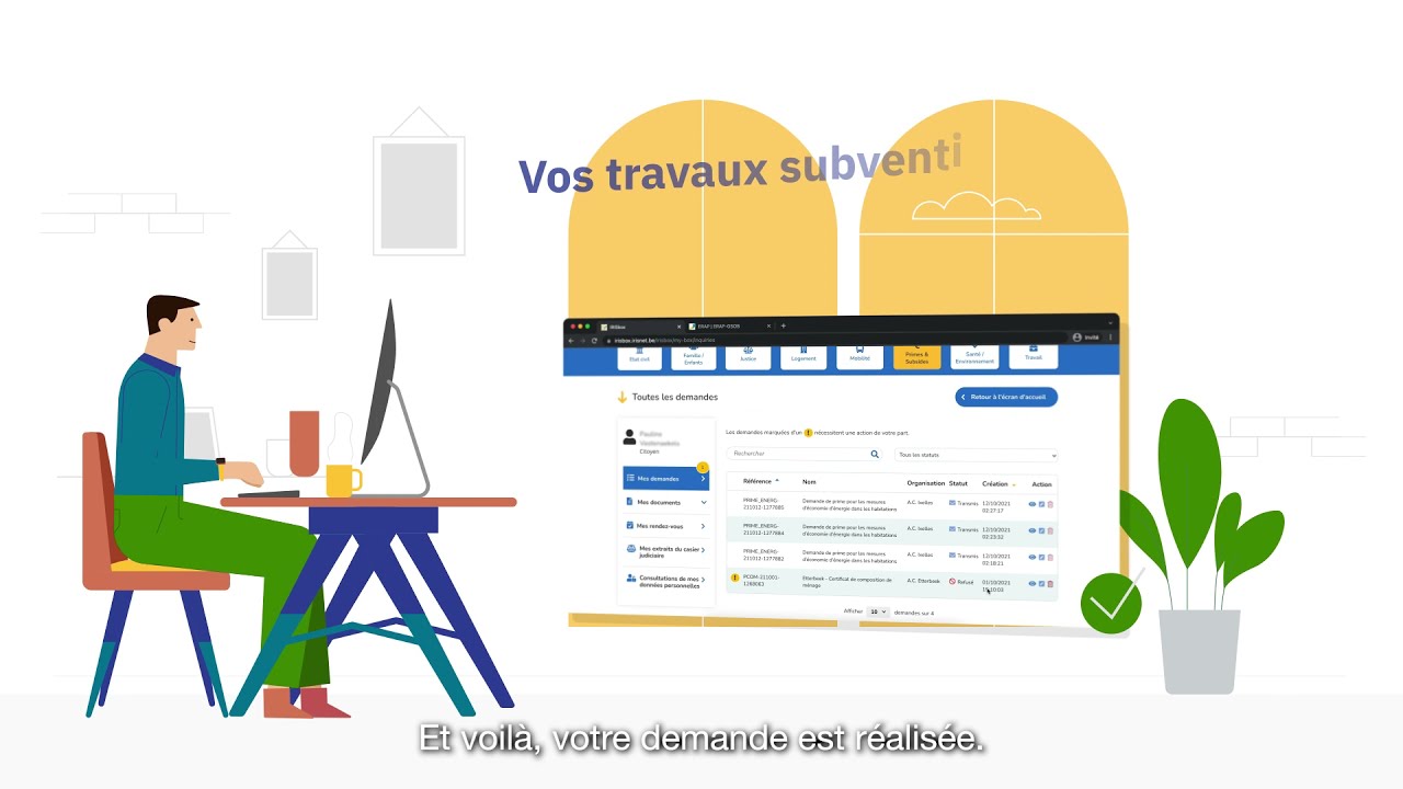 Faire une demande de prime énergie sur IRISbox - YouTube