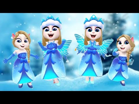 My Talking Angela 2 : Elsa Frozen Turns to a Fairy #mytalkingangela2 # ...