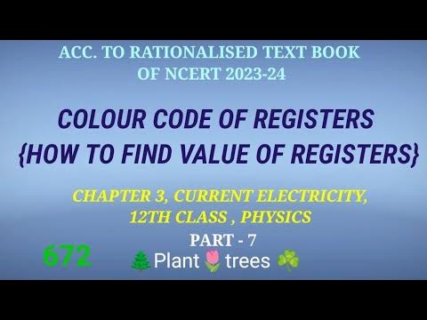 COLOUR CODE OF REGISTERS, {HOW TO FIND VALUE OF REGISTERS}, CHAPTER 3 ...