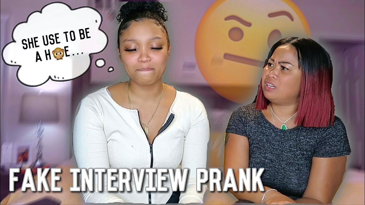 FAKE INTERVIEW PRANK ON MY MOM!! She got heated 😳 - YouTube