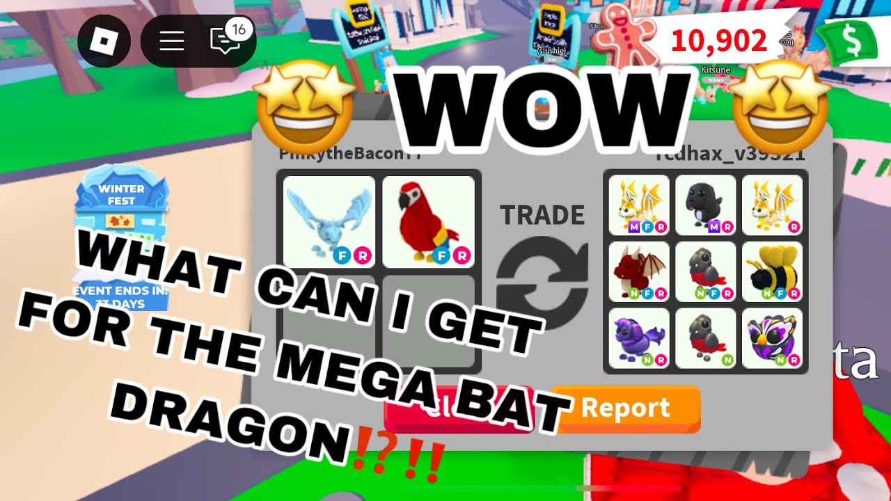 GETTING AND TRADING AWAY THE NEW MEGA NEON FAIRY BAT DRAGON FOR BETTER ...