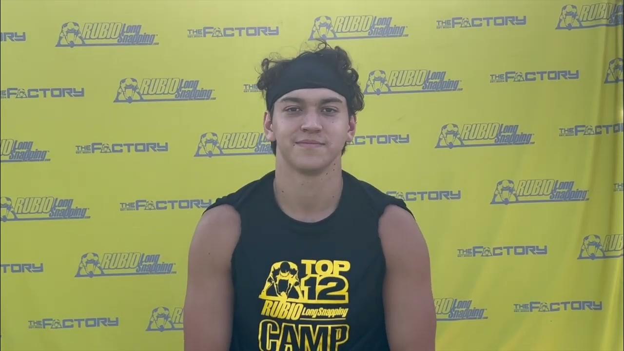 Rubio Long Snapping, Robby Belmarez, Top 12 Camp Interviews - YouTube