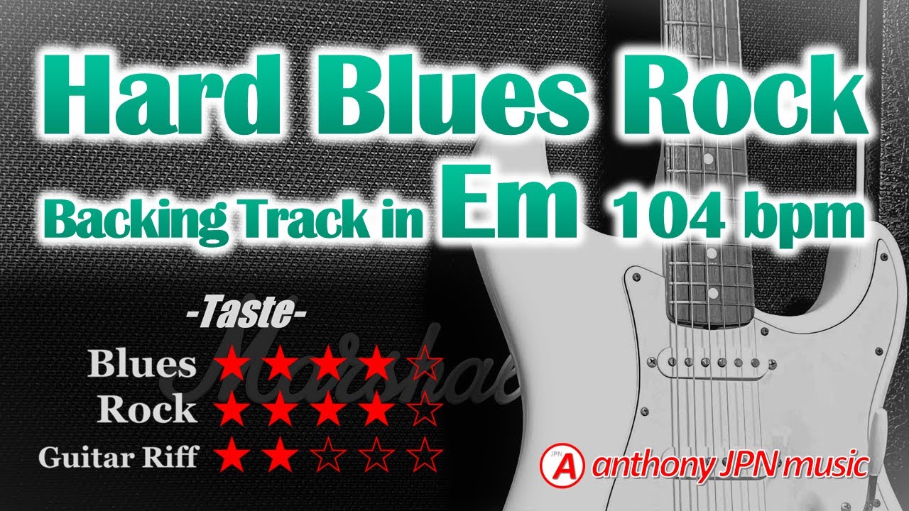 Hard Blues Rock Backing Track in E Minor (104bpm) - YouTube
