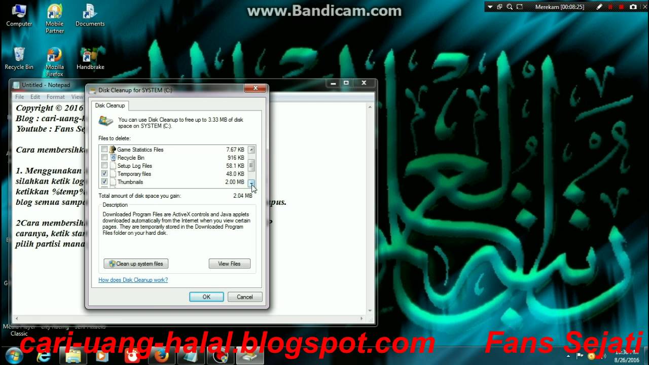 Cara Membersihkan Sampah Di Komputer Tanpa Software Apapun - YouTube