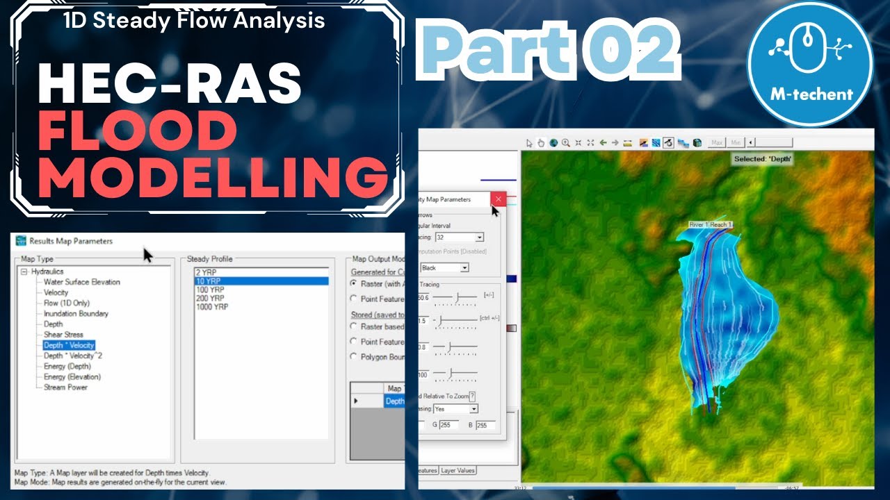 HEC-RAS Basics Part 2: 1D Steady | Flood Modelling | Manning's ...