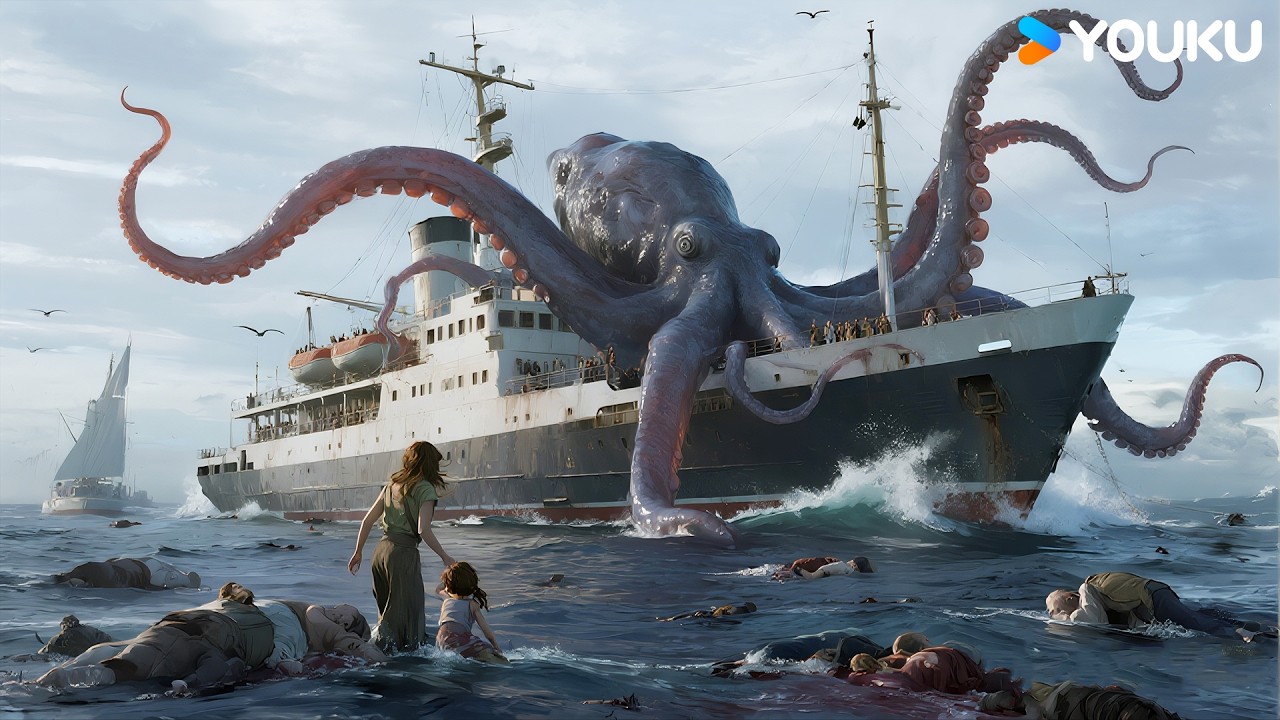 🌊👹🚢DEEP SEA MONSTER ATTACK ship! Oh-ho! Crew run-run! | Monster of the ...