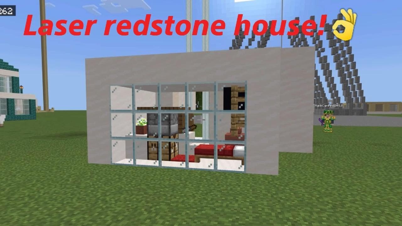 Minecraft super Laser redstone house! - YouTube