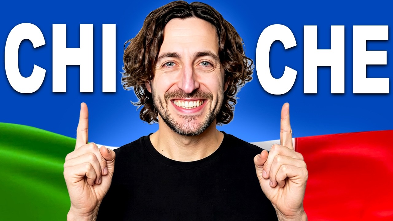 CHI or CHE? The Italian Grammar Rule You've Been Getting Wrong... - YouTube