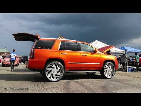 WhipAddict: 2019 Kandy Cadillac Escalade SUV on Brushed 30s, Concert Sound System!
