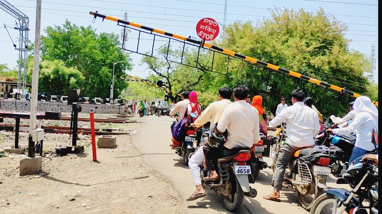 Rail Road Crossing | Level Crossing Train - YouTube