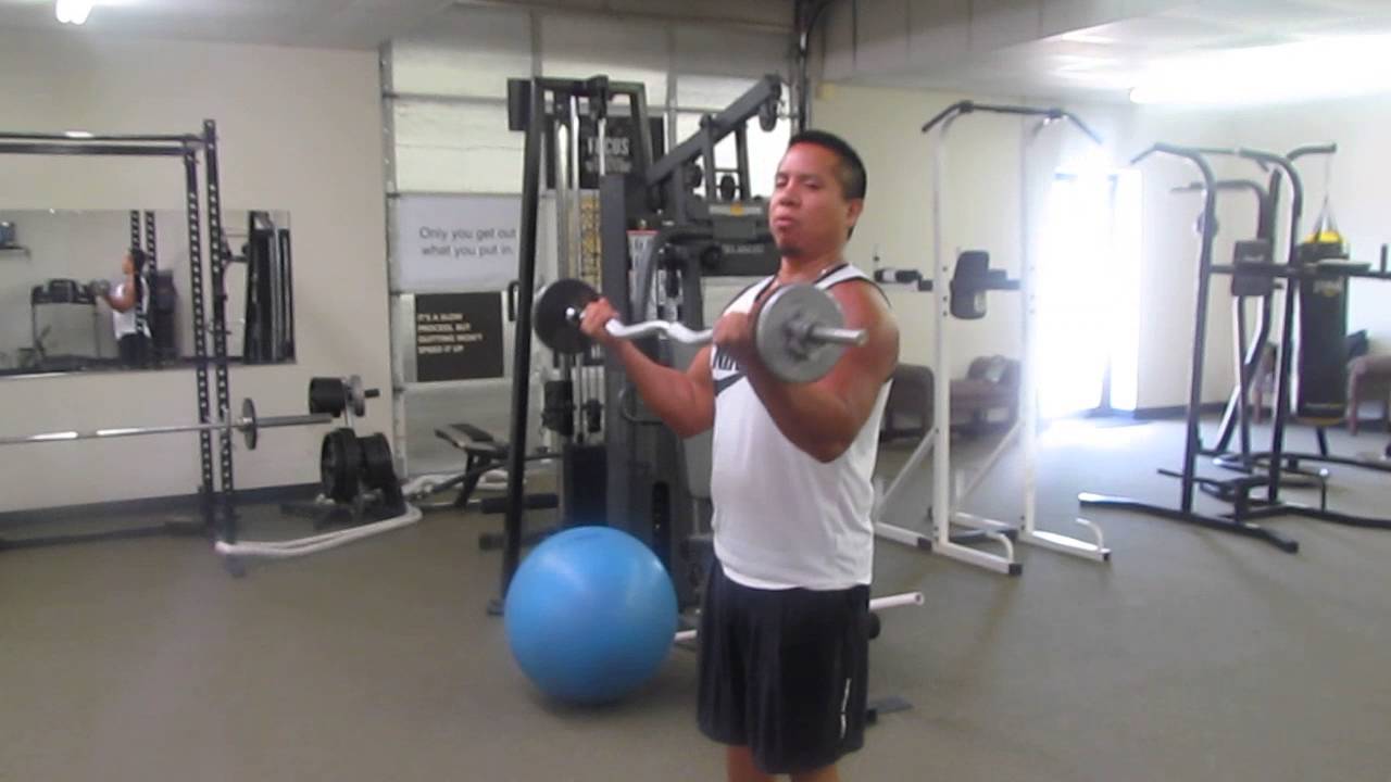 Z Bar Deadlift with Row and Curl - YouTube
