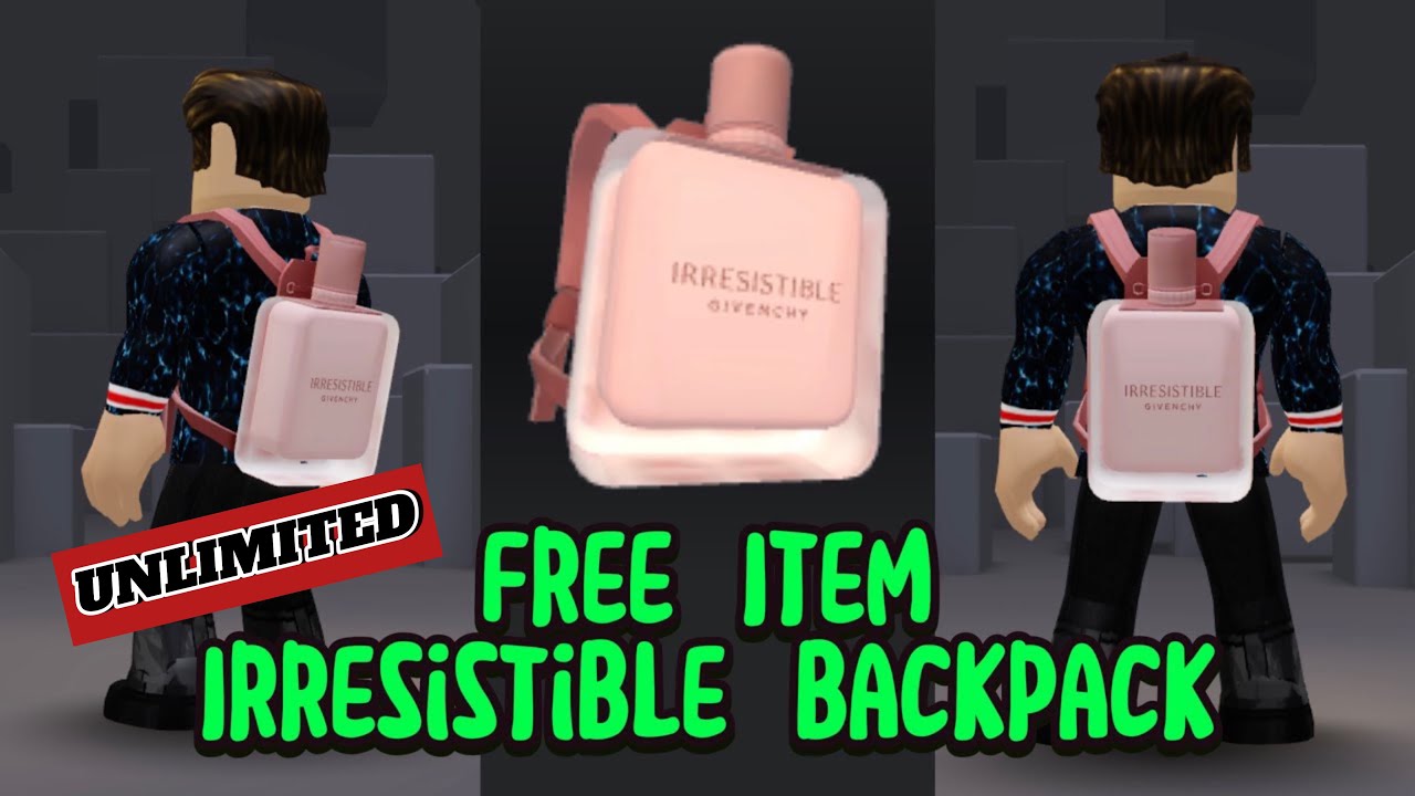 Cara Mendapatkan ITEM GRATIS IRRESISTIBLE BACKPACK di ROBLOX 😍😍 - YouTube