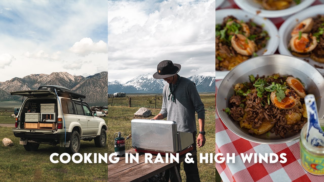 Cooking during Rain, Wind, and Thunderstorm - YouTube