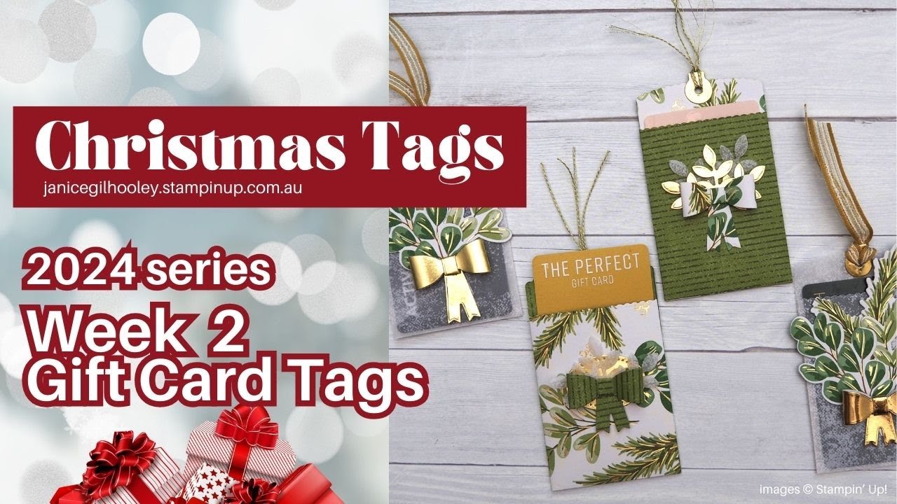 Christmas Tags Week 2 2024 - Gift Card Tags - YouTube
