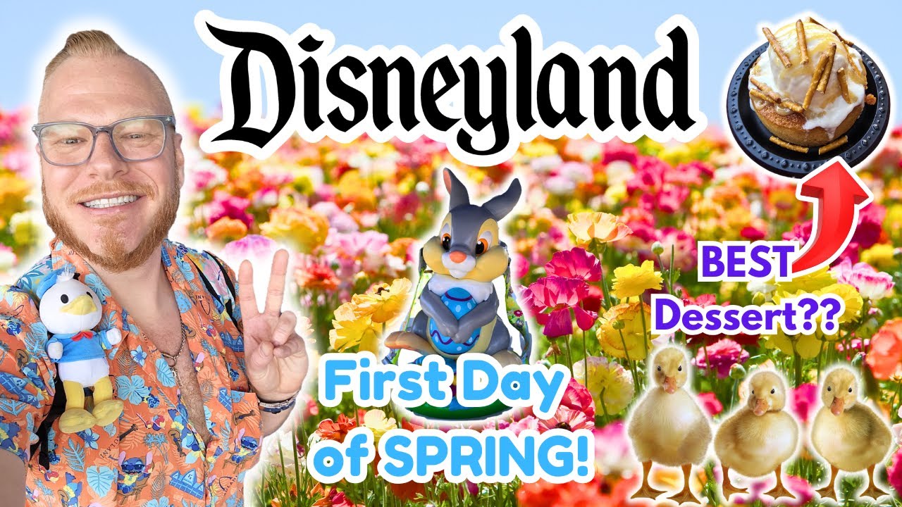 1st Day of SPRING at Disneyland!💐 Beautiful Day & New Food, Pym's ...