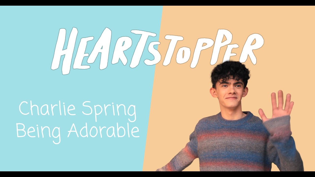 Heartstopper's Charlie Sping being adorable - YouTube