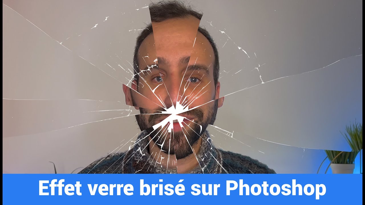 Faire un effet de verre brisé sur vos photos [Tutoriel Photoshop] - YouTube