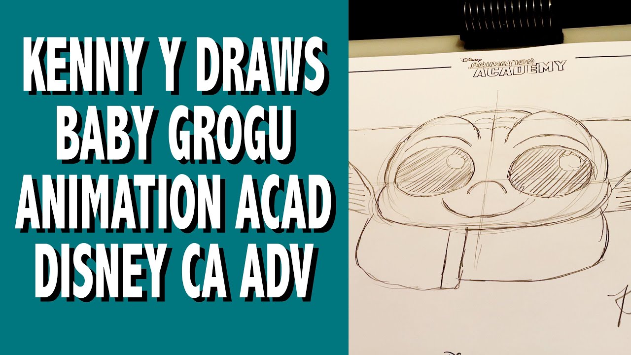 Kenny Y Draws Donald Duck at the Animation Academy in Disney California ...