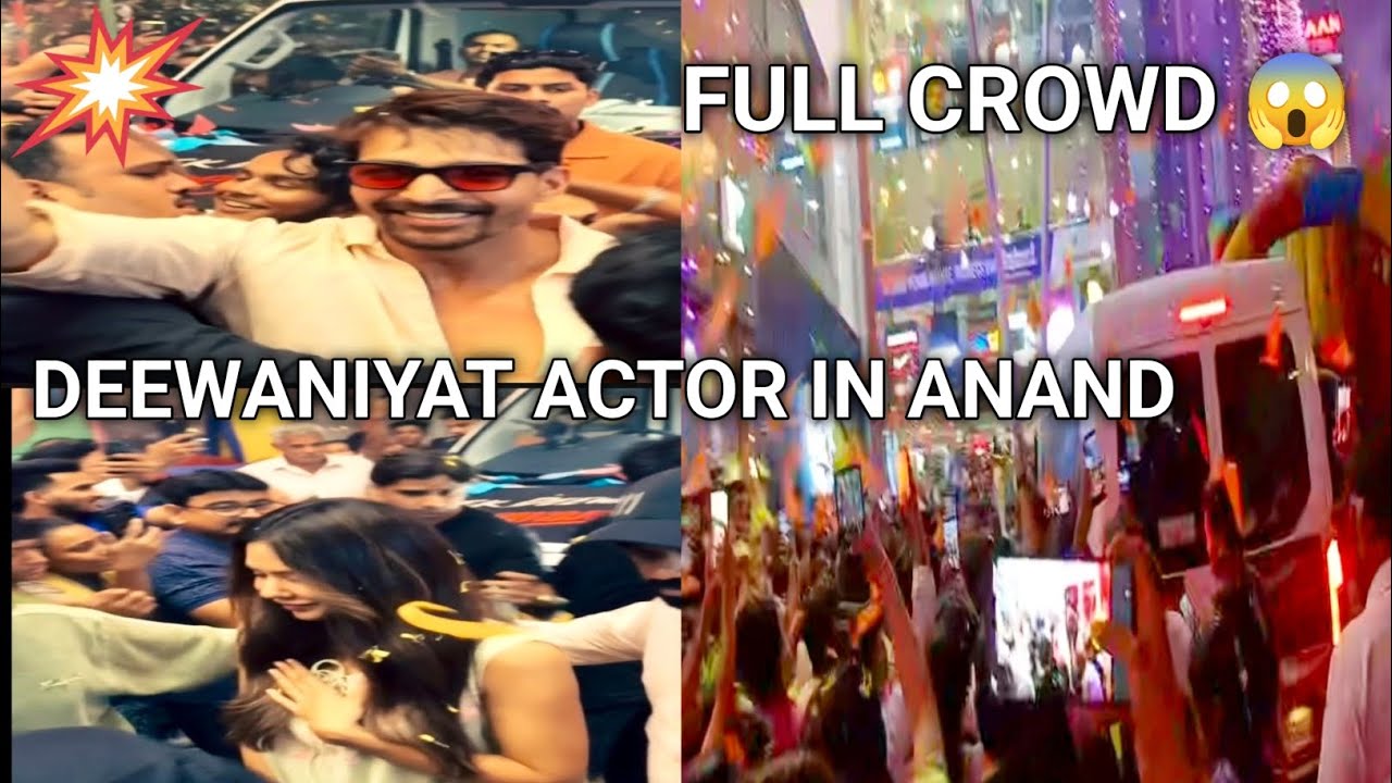 Deewaniyat Actor In Anand Full Crowd 😱 Bollywood Harshvardhan Rana Shan ...