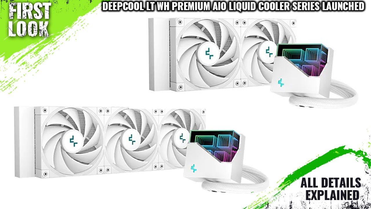 DeepCool LT520 WH and LT720 WH Premium AIO Liquid Cooler Series ...