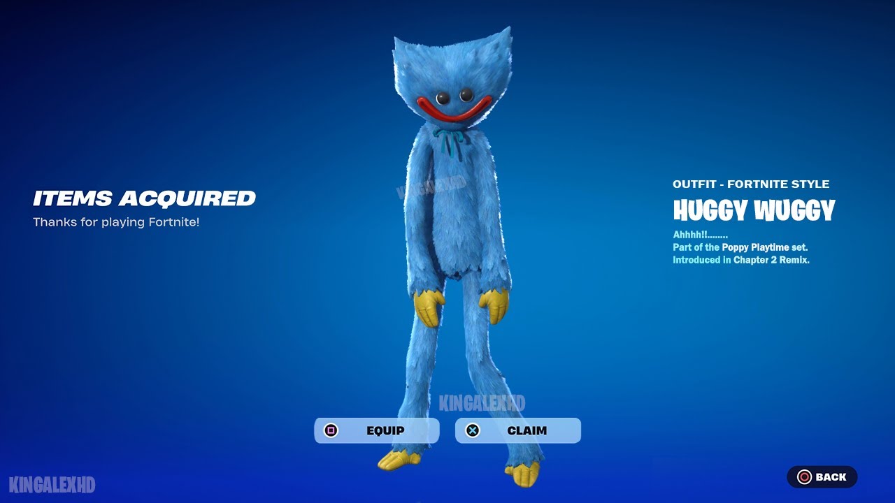How To Get Huggy Wuggy Skin NOW FREE In Fortnite! (Unlocked LEGO Huggy ...