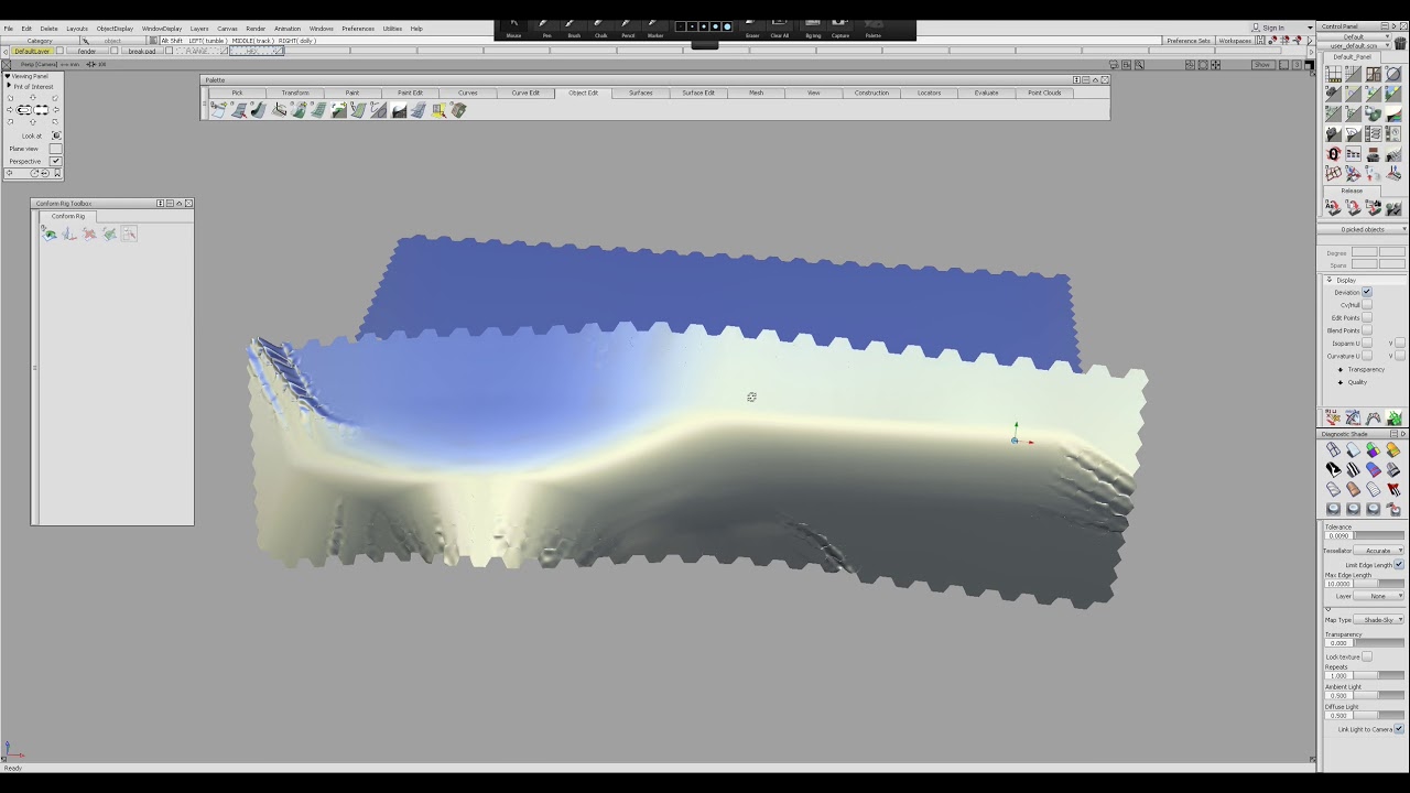Alias Basic Modeling Hexagon Tile Pattern - YouTube