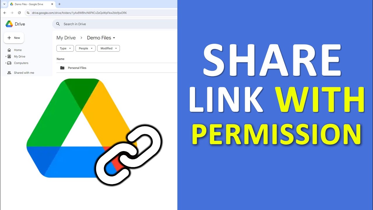 How to Share Google Drive Link With Permission (Step By Step) - YouTube