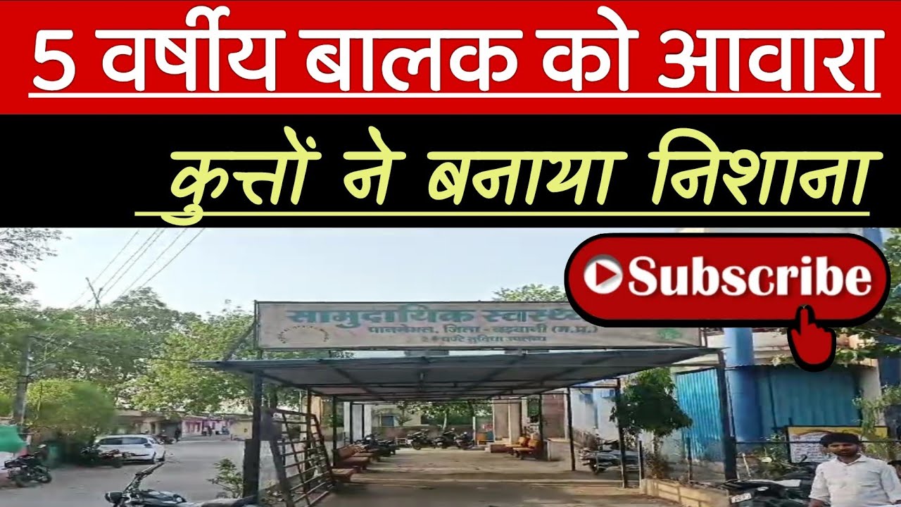NMD Pansemal बालक को आवारा कुत्ते ने बनाया निशाना, बड़वानी जिला अस्पताल ...