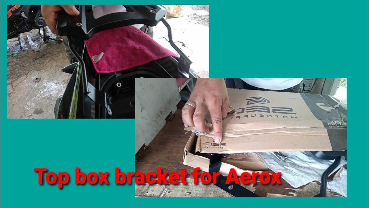 Aerox top box bracket.sec brand - YouTube