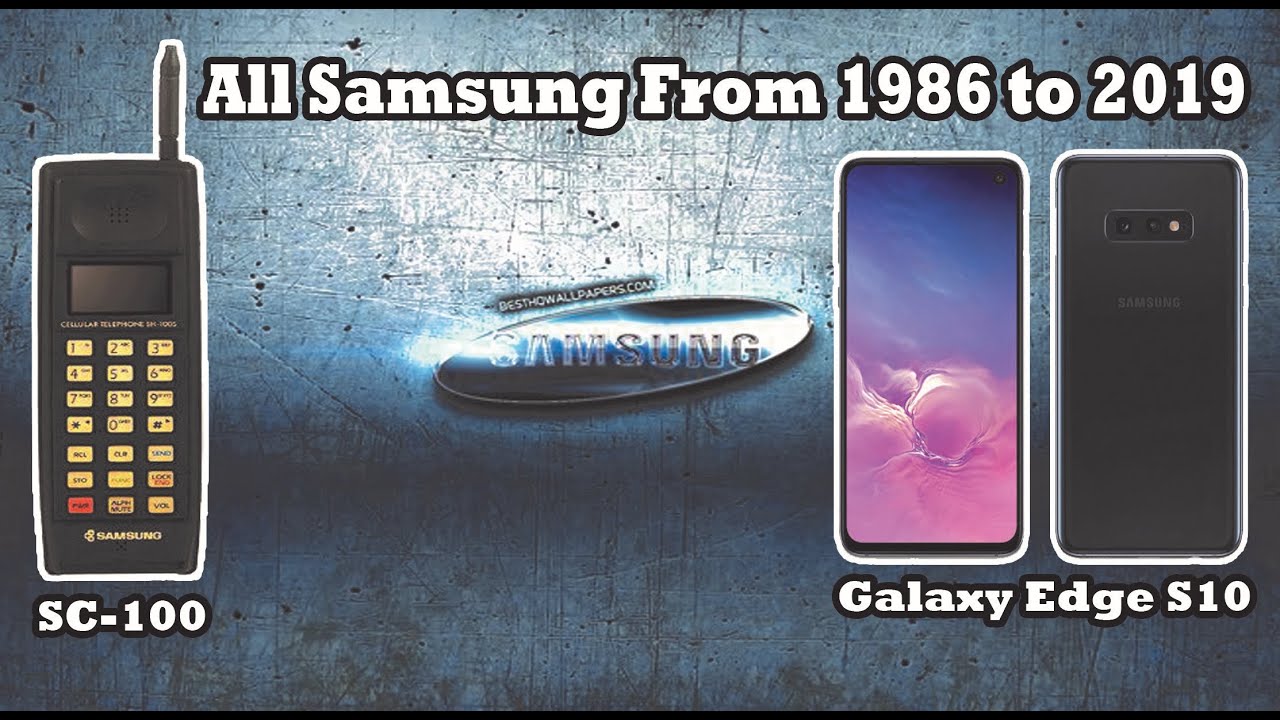 All Samsung Phones from 1986 to 2019 - YouTube