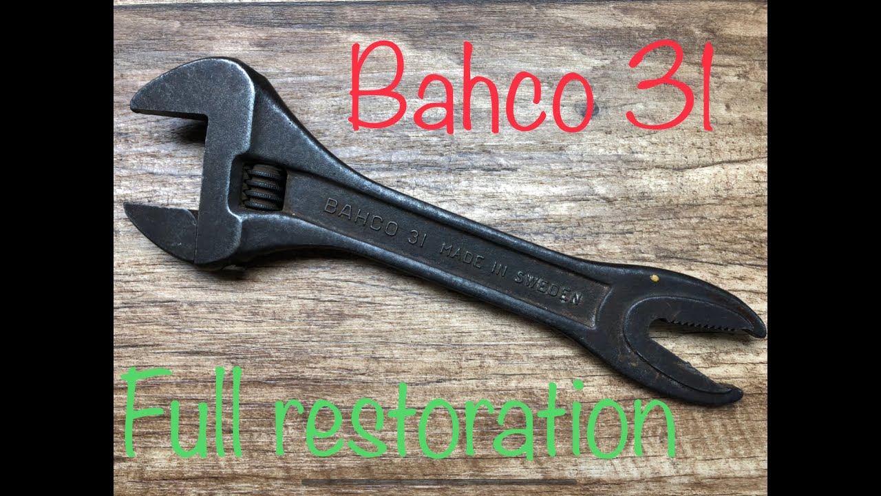 Bahco 31 alligator wrench Full restoration and review ( Volvo tool kit ...