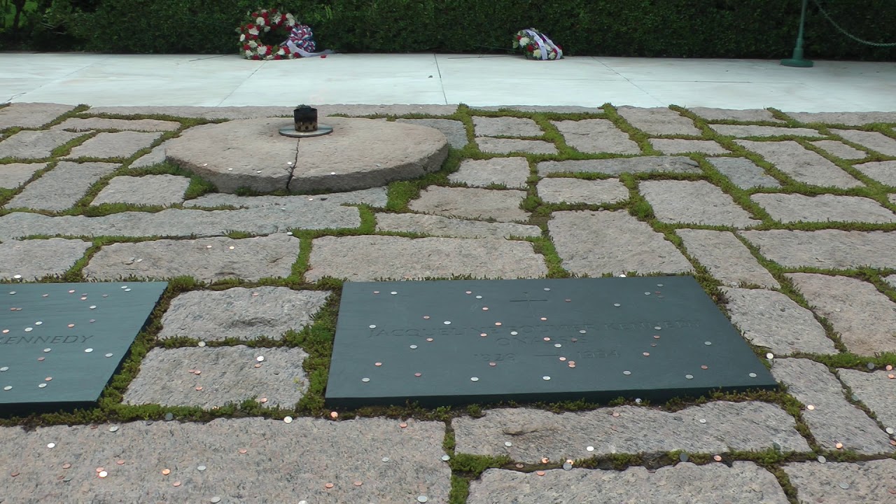 eternal flame at JFK grave in Arlington National Cemetery May 23, 2018 ...
