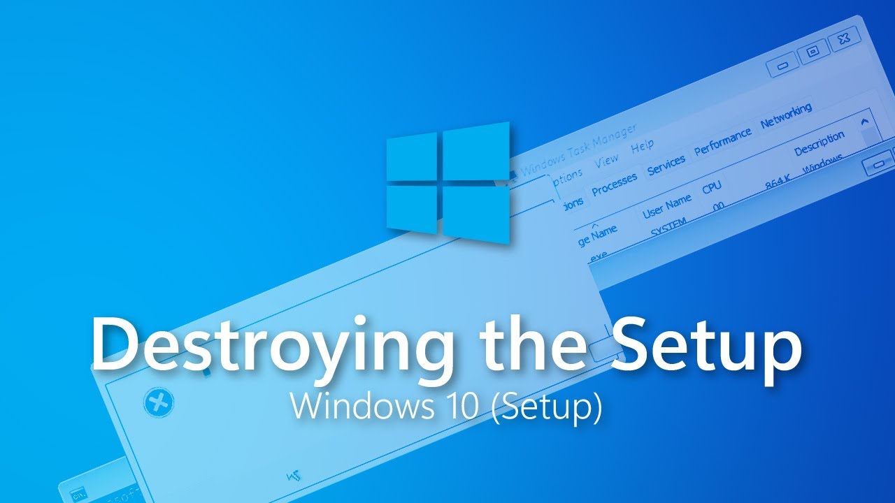 Windows Setup - Destroying the Setup - YouTube