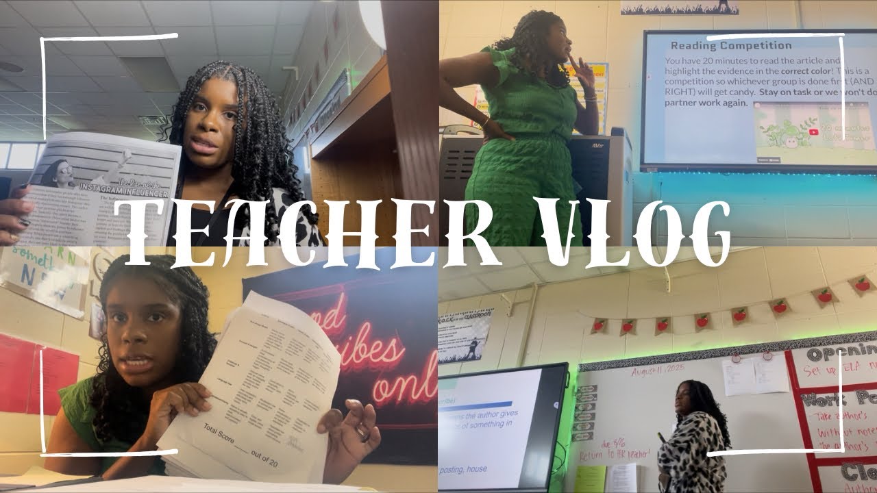 TEACHER VLOG: Life as a 7th Grade ELA Teacher - YouTube